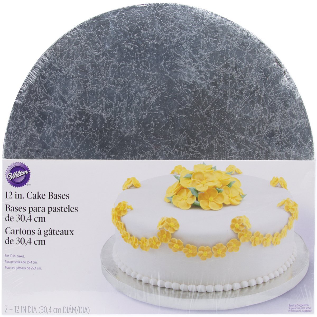 Wilton 16-Inch Round Silver Cake Base, 2-Pack N4 free image download