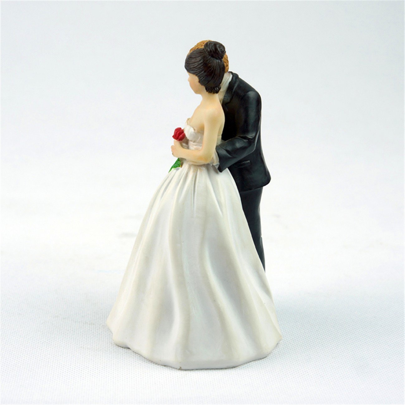 Romantic Look of Love Bride and Groom Wedding Cake Topper Cake ...