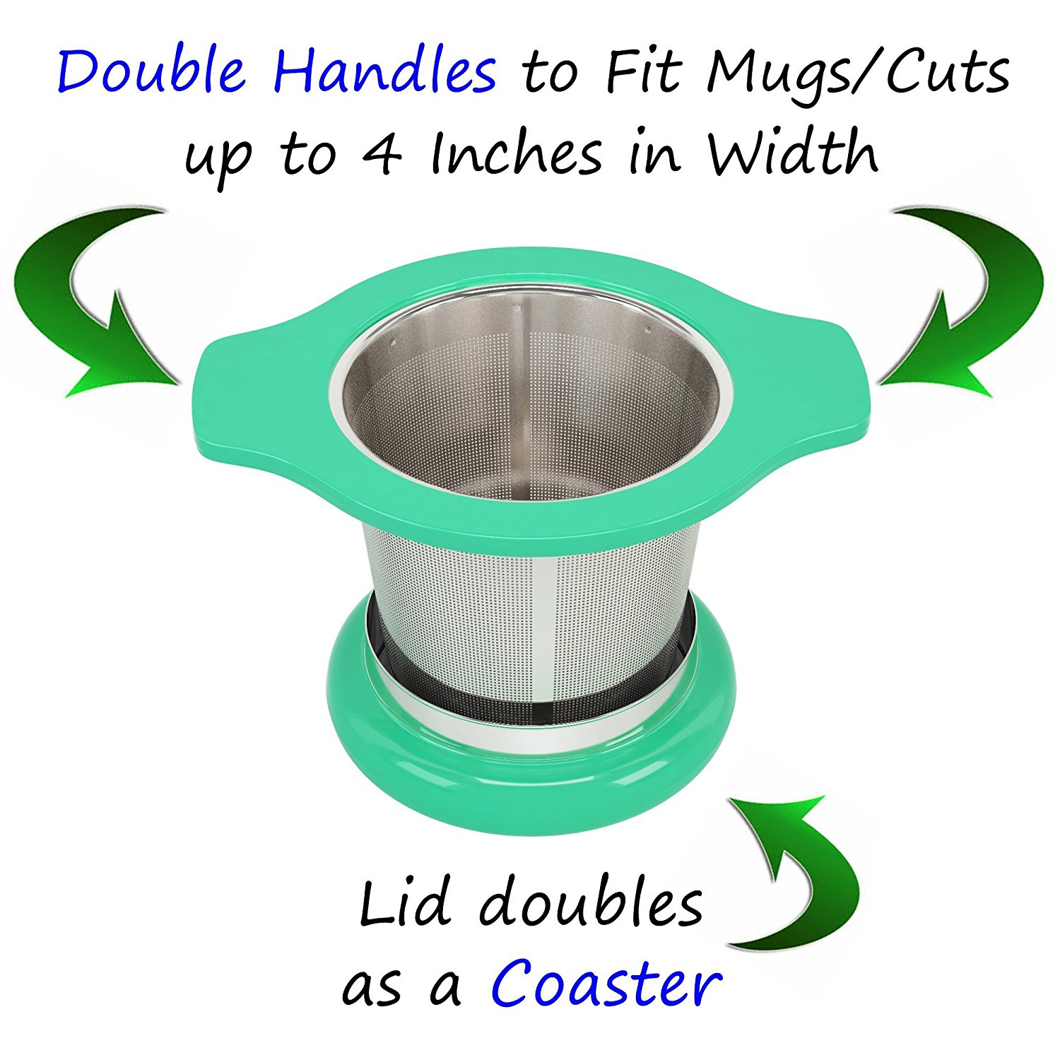 MyTea Infuser ~ Ultra Fine Loose Leaf Tea Infuser with Lid ~ Large ...