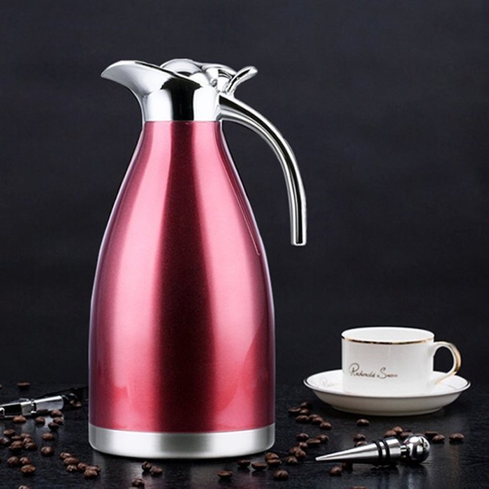 Satin Finish Stainless Steel Thermal Coffee Pot, Vacuum Insulated ...
