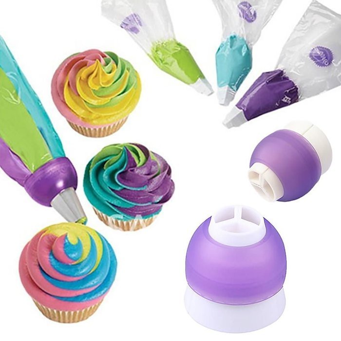 HuaYang Creative 3 Color Icing Piping Cake Cream Baking Nozzle ...