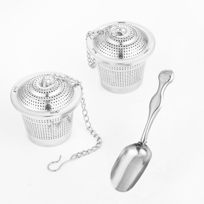 Bondream 2 Pack Loose Leaf Tea Infuser with Tea Scoop - Ultra Fine ...