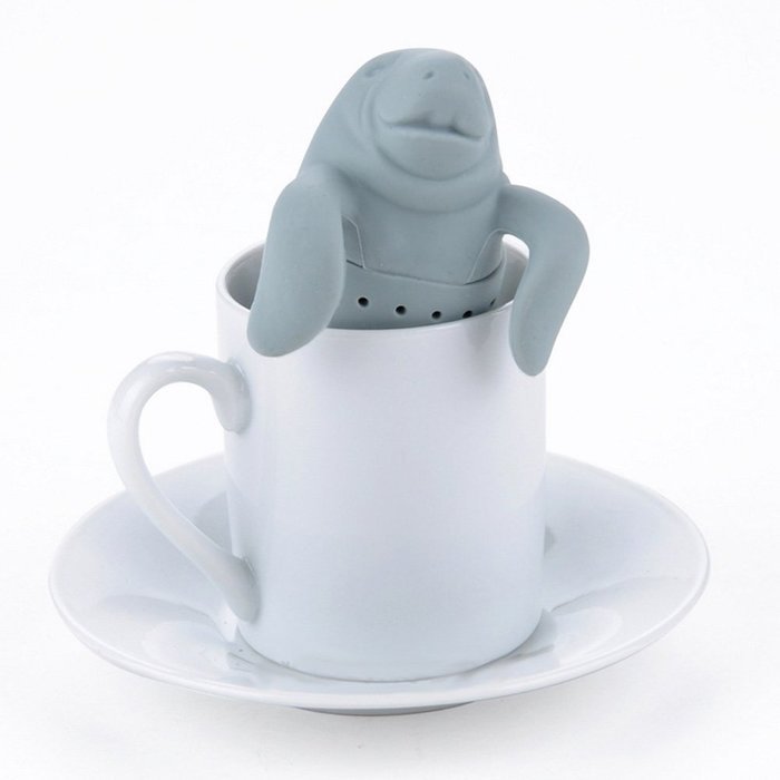 Manatee Shaped Tea Strainer Tools Silicone Tea Filter Diffuser Infuser ...
