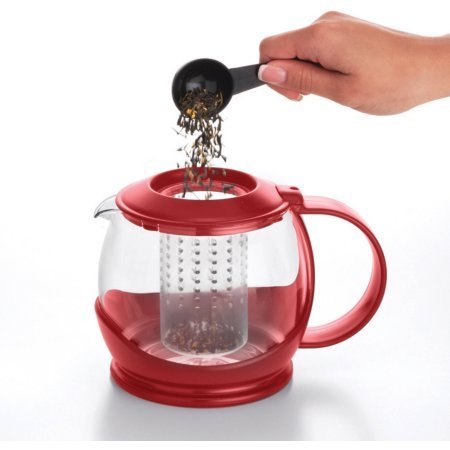 BonJour Tea "Prosperity" Borosilicate Glass Teapot with Plastic Frame ...
