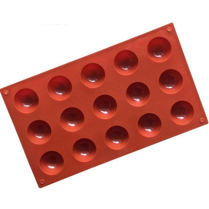 Always Your Chef 15-Cavity Silicone Small Dome Chocolate Candy Making ...