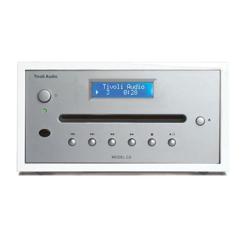 Tivoli Audio Model CD MCDWSB Player, Frost White/Silver free image download