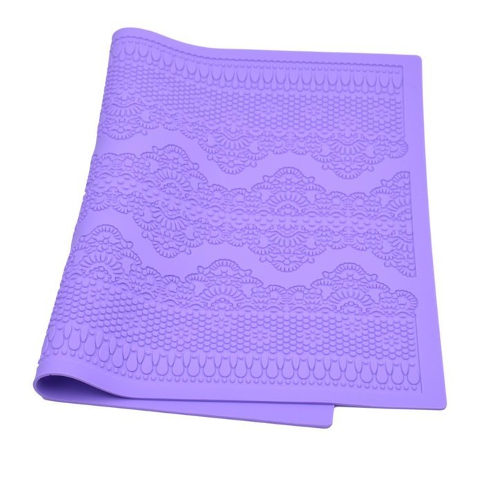 Inkint Fondant Cake Decorating Tools Silicone Border Decoration Pad ...