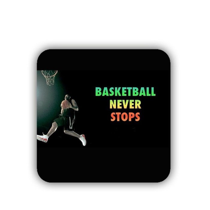 Generic Cup Mat New Print Basketball Never Stops Mdf Material N4 free ...