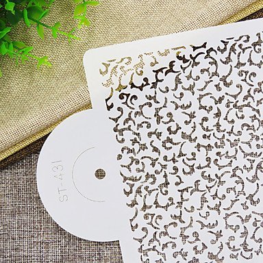 Y&XL&H Provencial Scroll Miniprint Cake Stencil, Cake Side Stencil ...