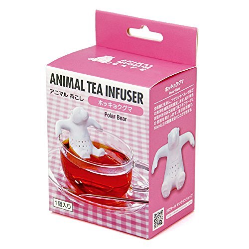 [ Silicon Animal tea strainer Polar Bear 1 pieces ] animal tea in the ...