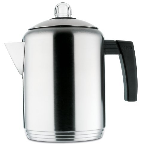 Copco Brushed 4 to 8-Cup Stainless Steel Stovetop Percolator free image ...