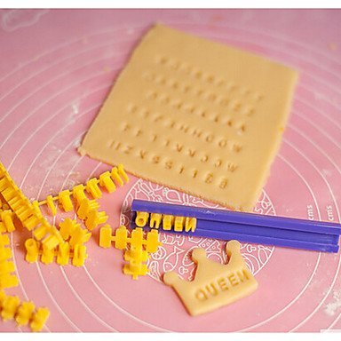 Y&XL&H Fondant Letter Impress Set Alphameric Character Set Cookie ...