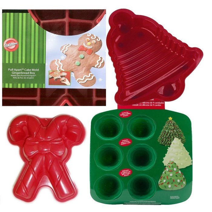 Holiday Baking Molds 4 Piece Gift Bundle free image download