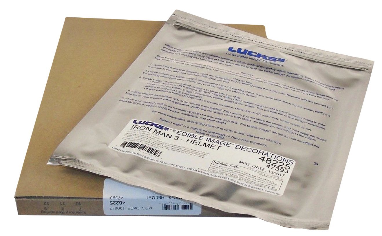 Iron Man 3 Edible Cake Decoration - Package of 6 Edible Transfers. N4 ...