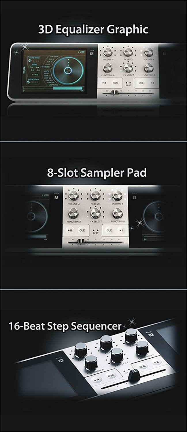 PDJ Portable Disc Jockey DJ Handheld Controller Mixer Turn table N9 ...