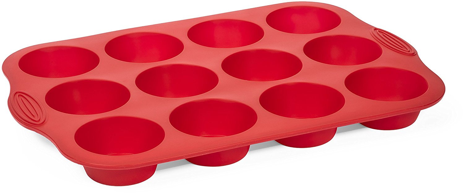 Elite BakewareTM 4 Piece Nonstick Silicone Muffin Pan and Cupcake Pans ...