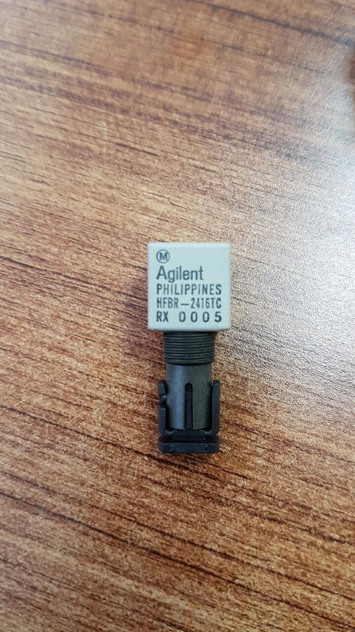 2x AGILENT HFBR-2416TC RX RECEIVER FIBER OPTICAL 125MHZ 160MBd 8-Pi ...