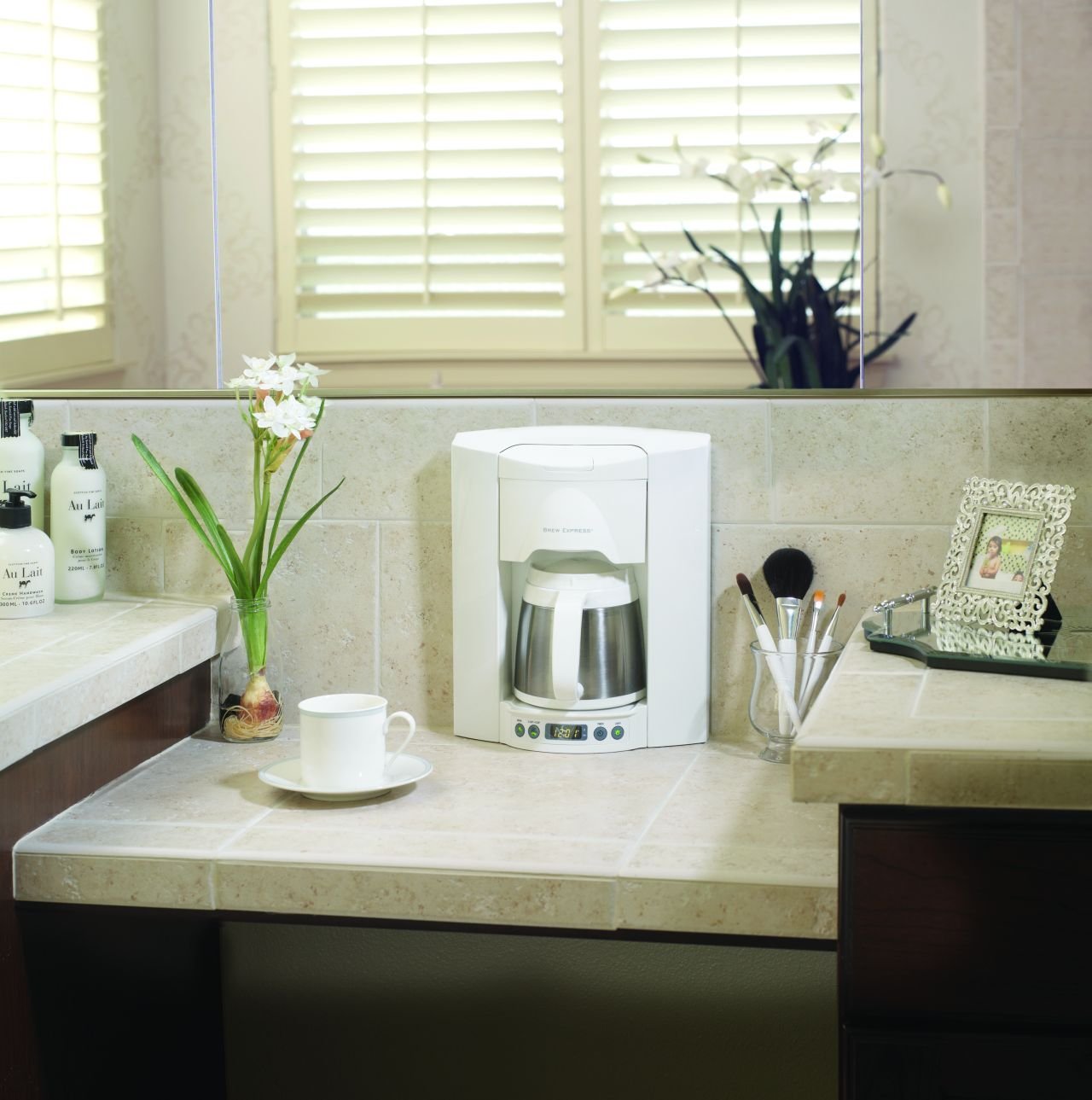 Brew Express BE-104R-223A 4-Cup Built-in Coffee System, White N4 free ...