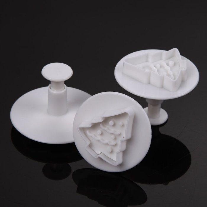 Whitelotous Christmas Theme Cookie Cutters - Plastic Fondant Cake ...