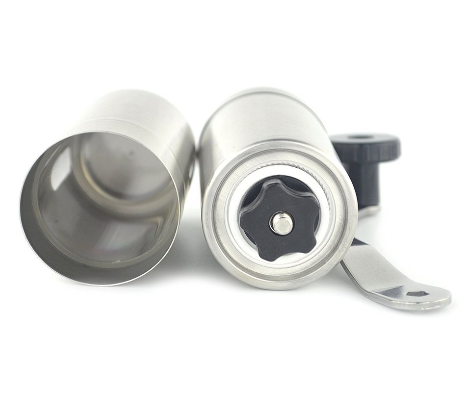 Samyo Portable Stainless Steel Manual Adjustable Ceramic Burr Coffee ...