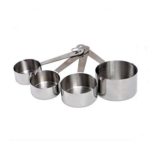 Lotus Stores Stainless Steel 4pcs Measuring Cups Combo Set free image ...