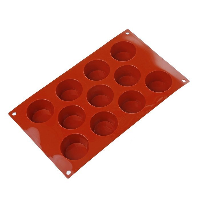 Silikomart Small Mini Muffin Cake Mould, 51mm, Terracotta N5 free image ...