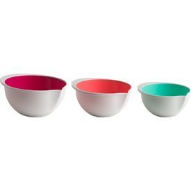 Trudeau Set of 3 Mixing Bowls with Anti Skid Base free image download