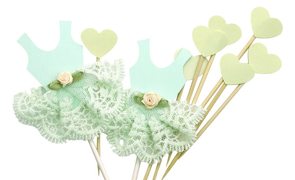 PuTwo 20 Counts Wedding Cake Decorating Frozen Cupcake Toppers ...