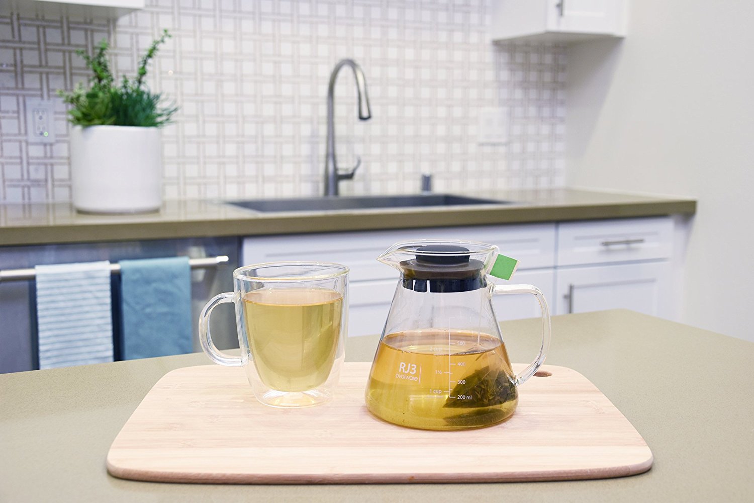 600ml Thick Range Coffee & Tea Server - Heatproof Glass Body with BPA ...