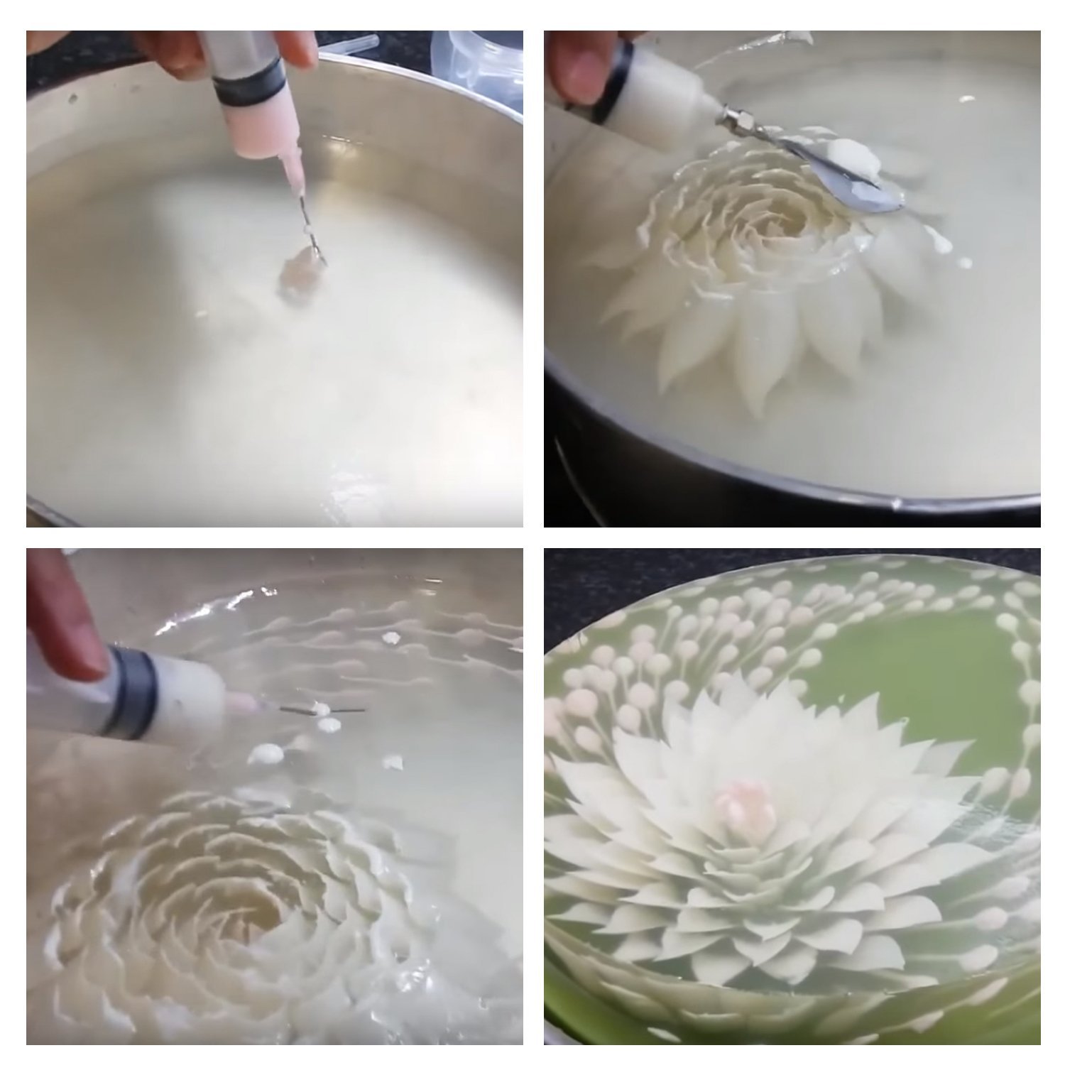 3D Jelly Cake Tools Scoop 1pcs Stainless Steel Dual Double-end Gelatin ...