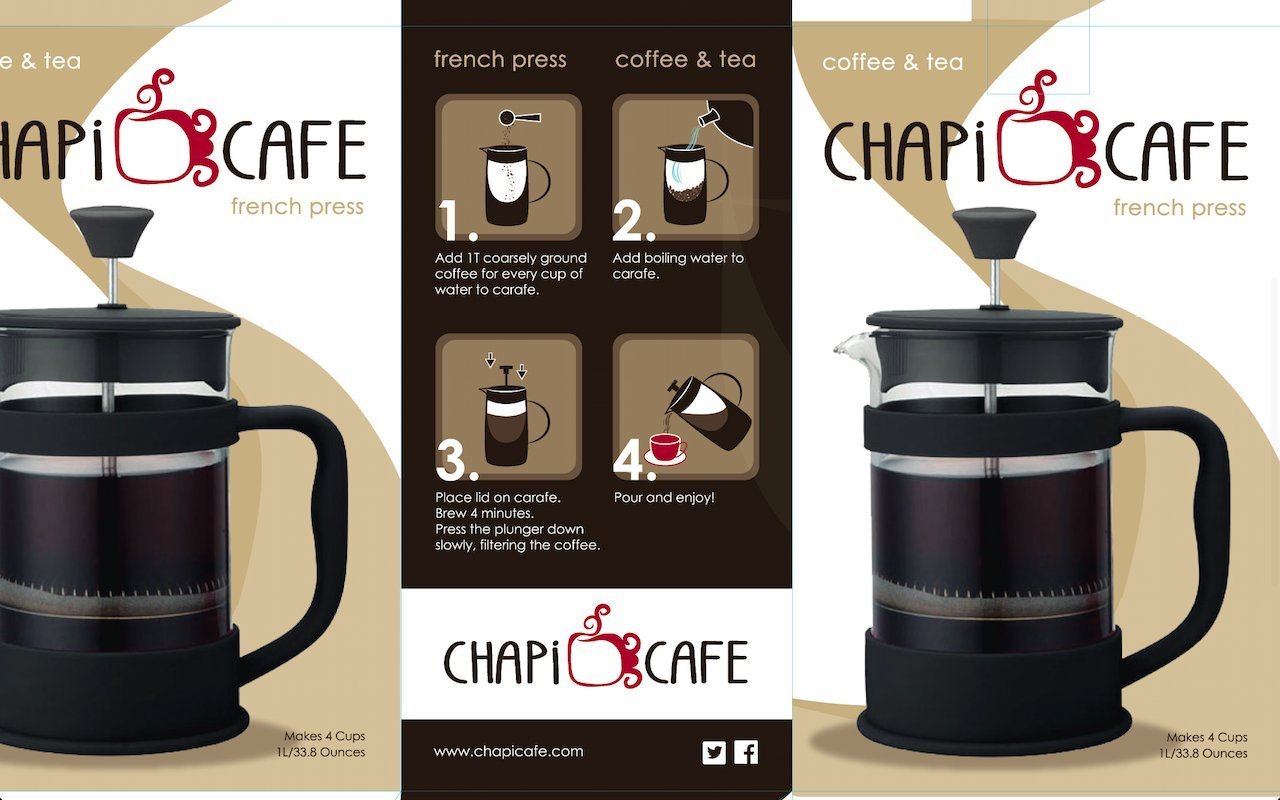 French Press by Chapi Cafe for Coffee and Tea - Coffee Maker - 34 Ounces - 4 Cups N6 free image ...
