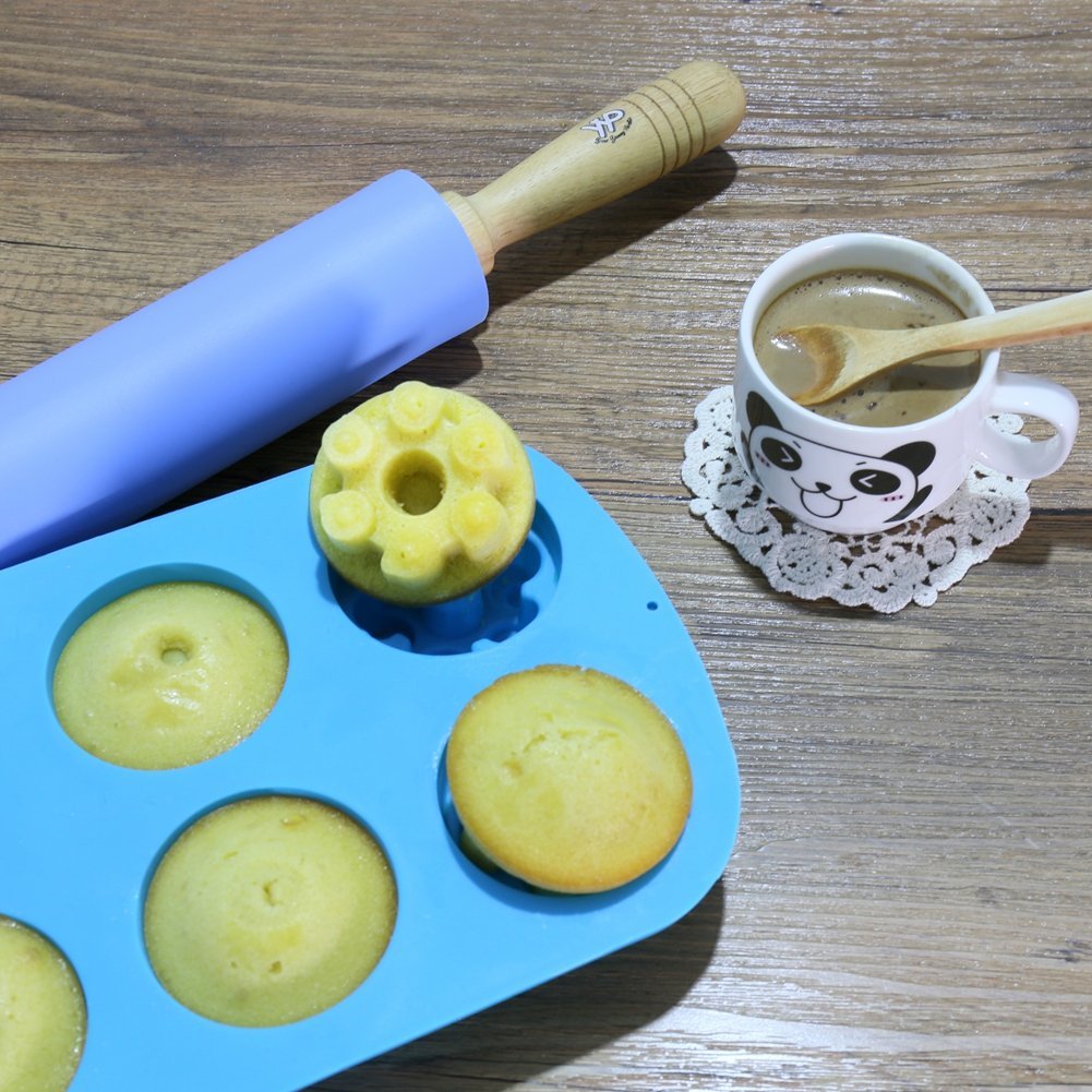 Cake Bread Molds, 2PCS YYP [6 Cavity Castle Shape Mold] Silicone Cake ...