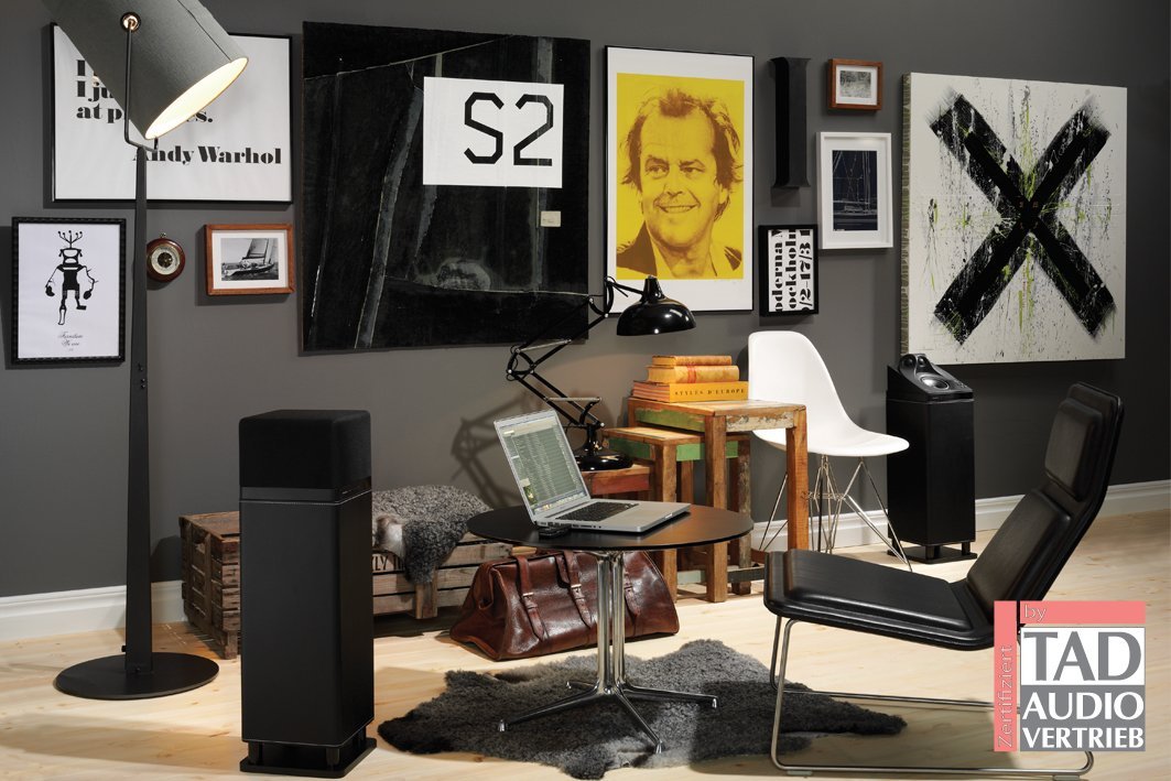 Audio Pro Living LV3 3-Way Floorstanding Loudspeaker - Pair (Black) N3 ...