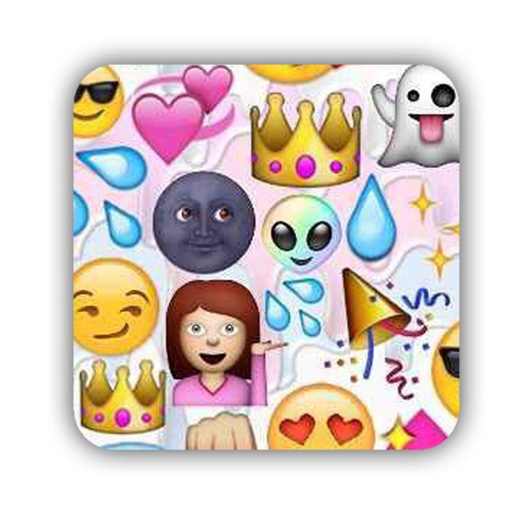 Generic Durable Made By Mdf Printed Emoji 1 Coaster N5 free image download