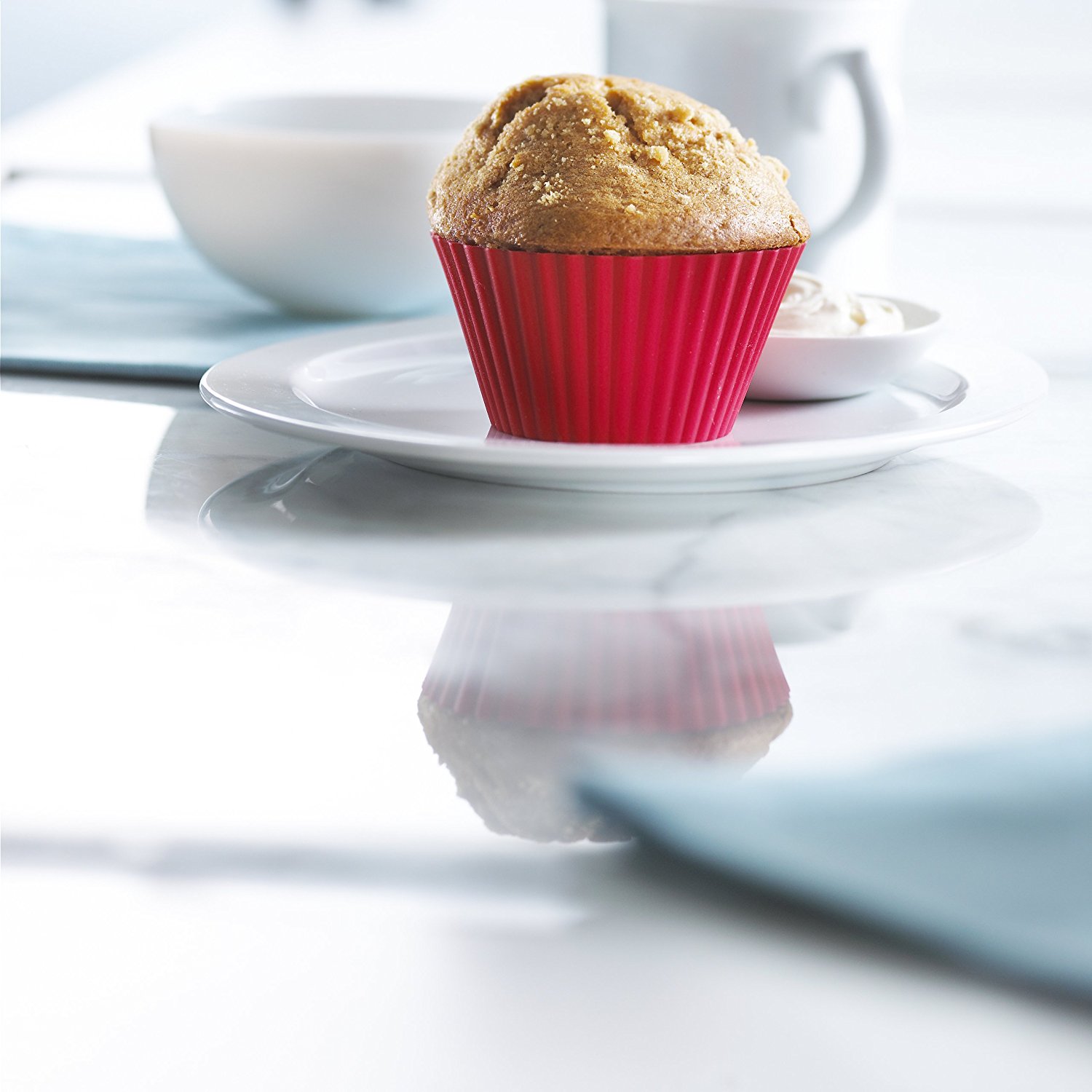 Trudeau Silicone Muffin Cups, X-Large 6 ounce , Set of 4 N5 free image ...