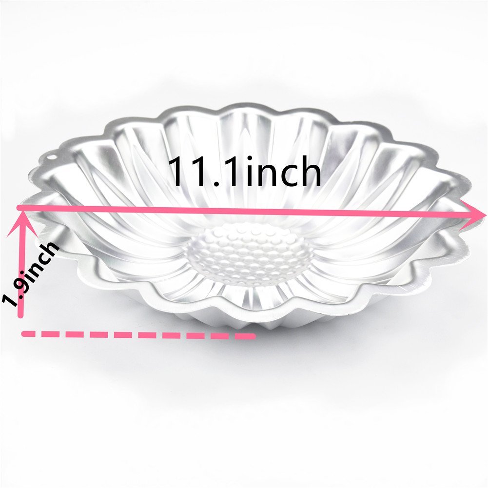 TANGCHU Aluminum Alloy Sunflower Shape Cake Pan Cake Decorating Tools ...