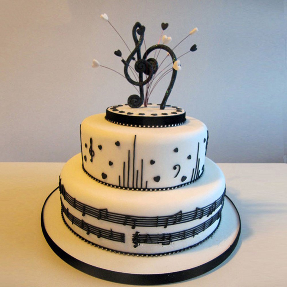 RoseSummer Musical Note DIY Silicone Cookie Mould Fondant Cake ...