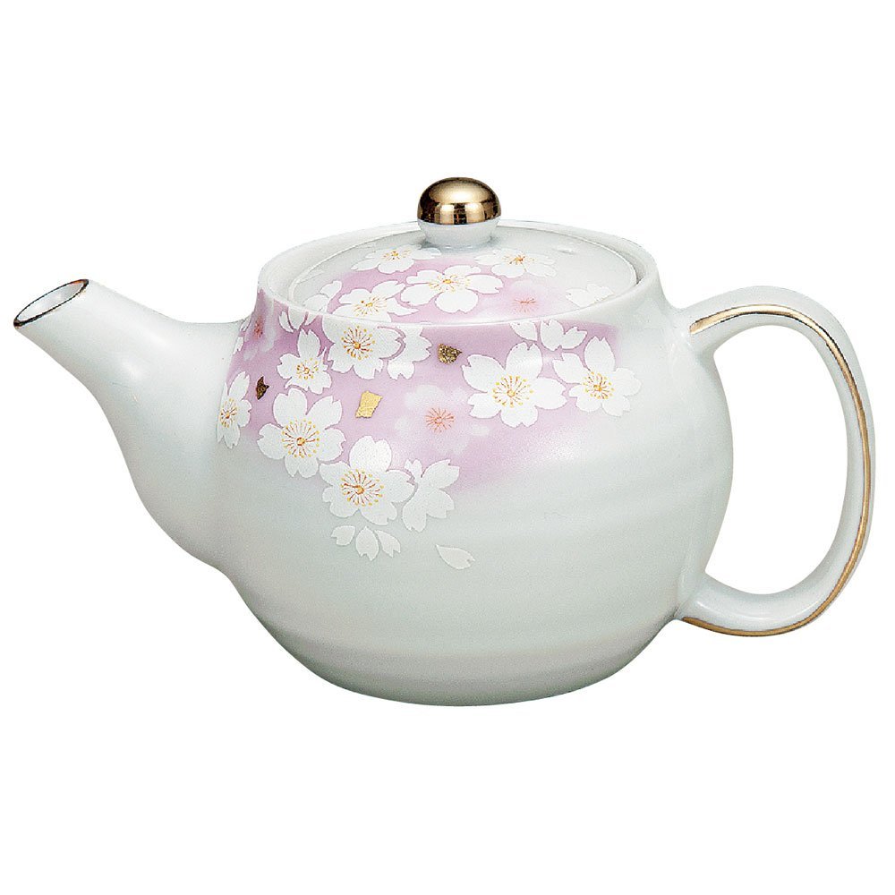 Kutani Yaki(ware) Japanese Teapot Sakura (with tea strainer) N3 free ...