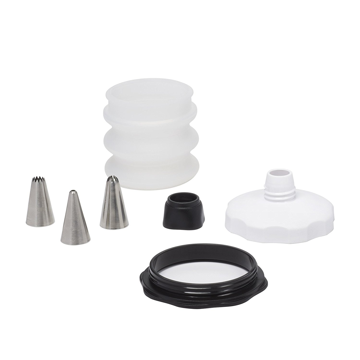 OXO Good Grips Baker's 8-Piece Silicone Decorating Bottle Kit, Clear ...