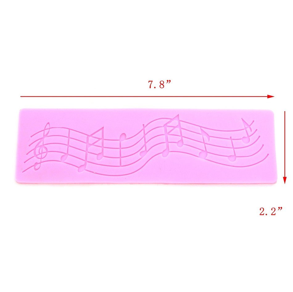 Mandydov Musical Note Silicone Mat + Cake Silicone Lace Mold, Fondant ...