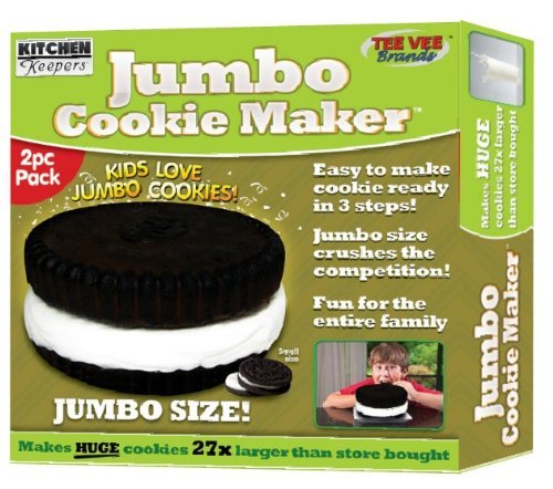SILICONE JUMBO COOKIE MAKER WITH 7 PIECE MINI DESSERT DECORATOR free ...