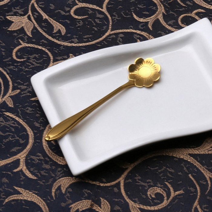 Coffee Scoops, Stainless Steel Tableware Creative Sunflower Flower ...