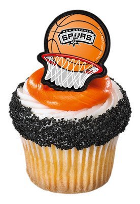 24 ~ NBA San Antonio Spurs Rings ~ Designer Cake/Cupcake Topper ~ New ...