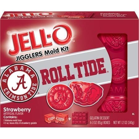 JELLO Jigglers University of Alabama Strawberry Mold Kit, 6 Pc (Pack of ...