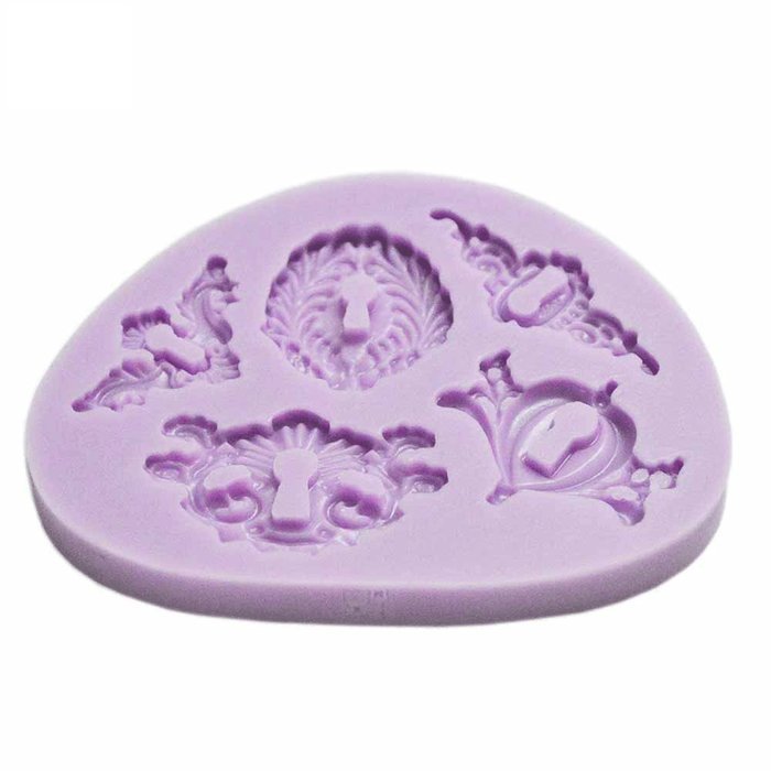 Anyana Vintage Decorative Pattern Silicone Fondant Mold Cake Decorating ...