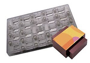 Fat Daddio's Magnetic Chocolate and Candy Mold Deco Rectangle, 20 ...