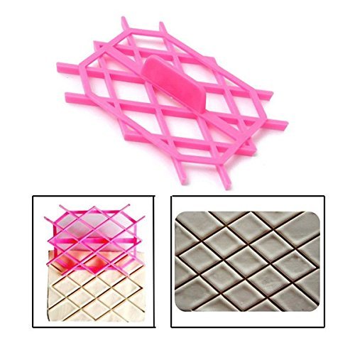 Diamond Rhombus Fondant Cake Cutter Embossing Mould Cake Tools N2 free ...