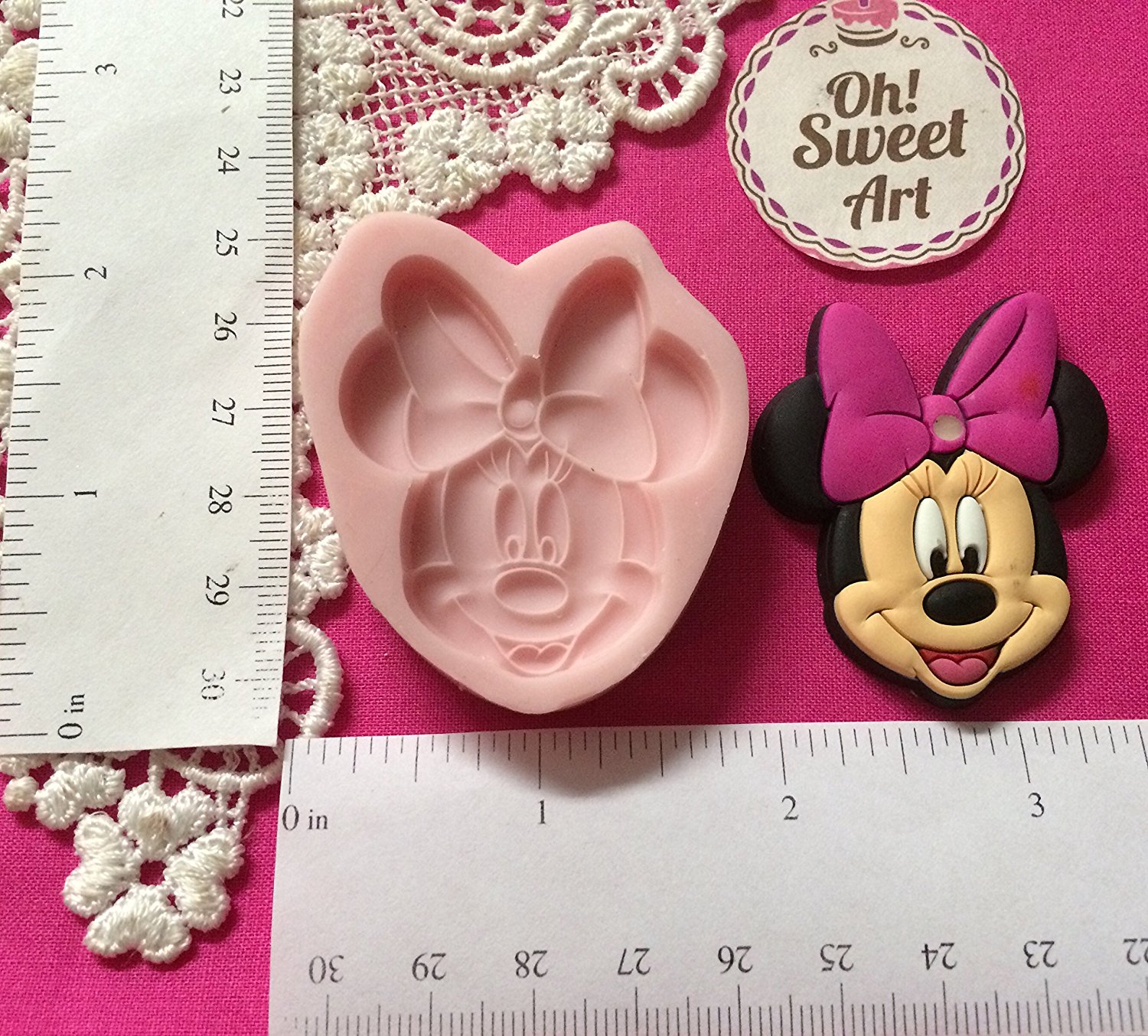 Minnie Mouse Face Cake Silicone Mold By Oh! Sweet Art FDA Approved for ...