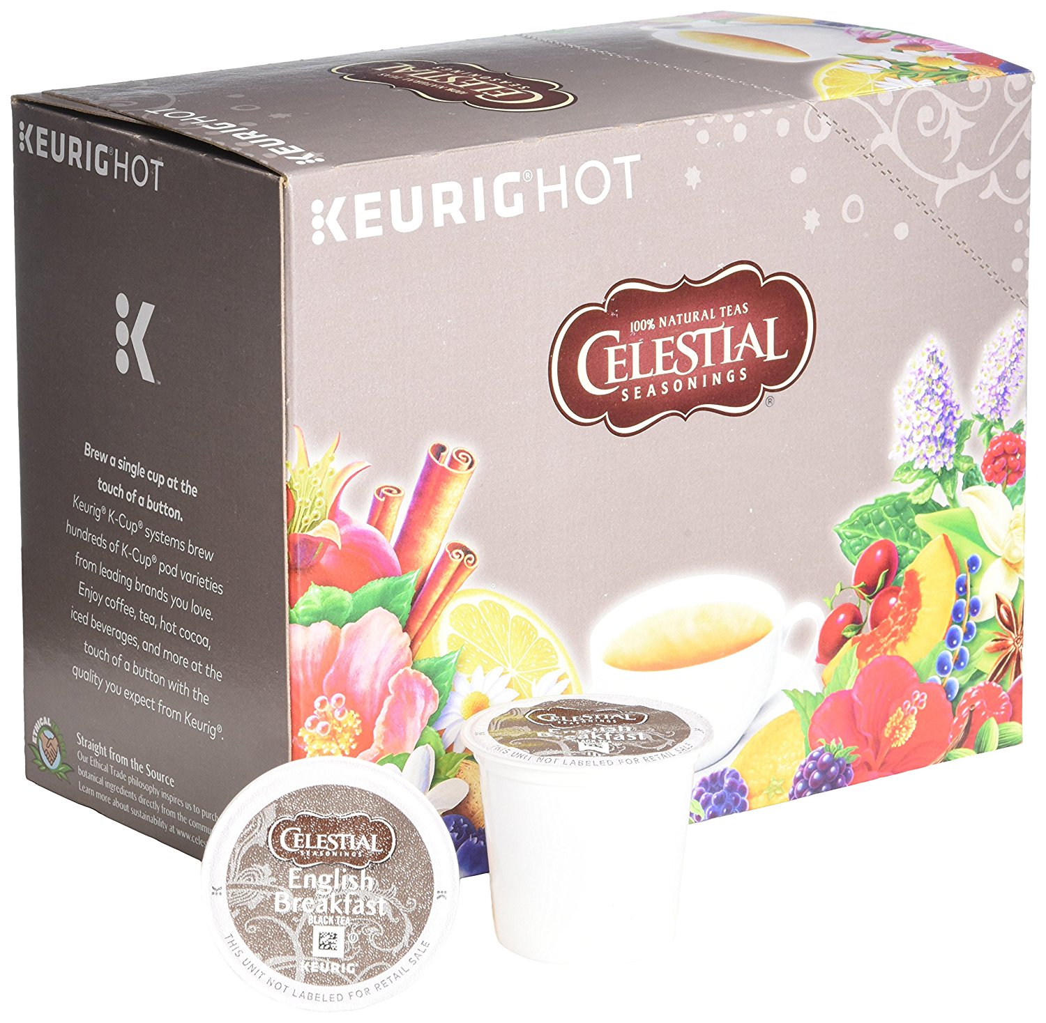 Celestial Seasonings Lemon Zinger Herbal Tea, K-Cup Portion Pack for ...
