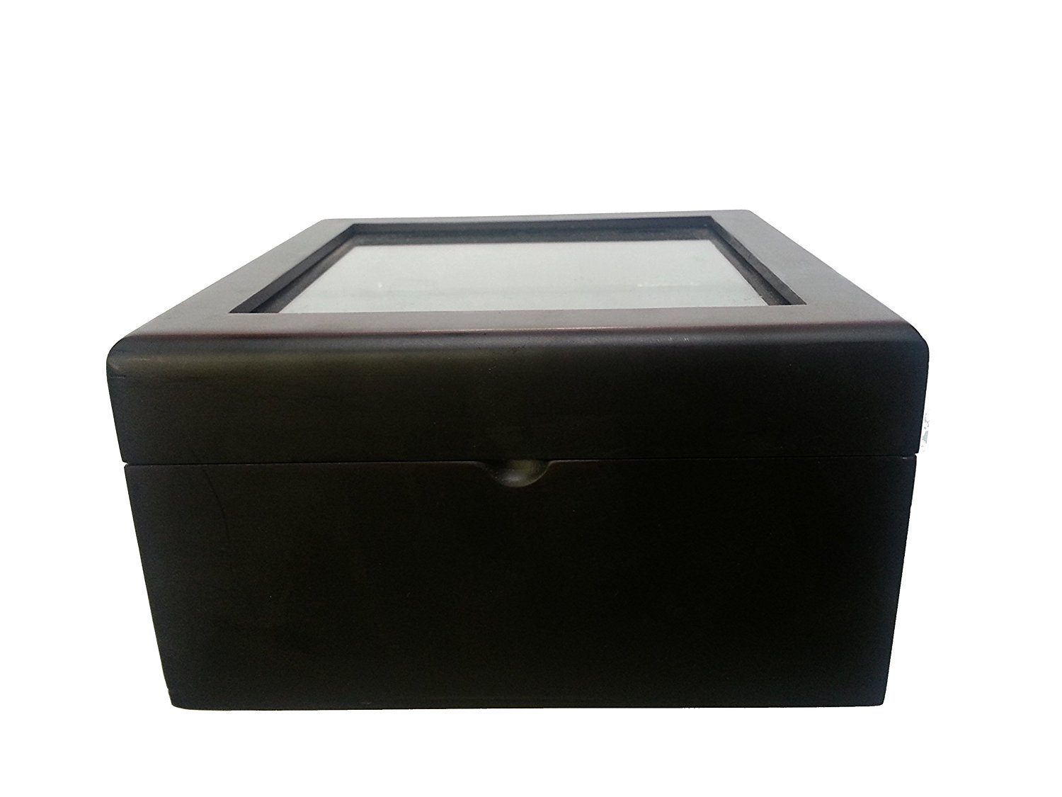 Black Wooden 4 Compartment Tea Display Storage Chest,This elegant tea ...